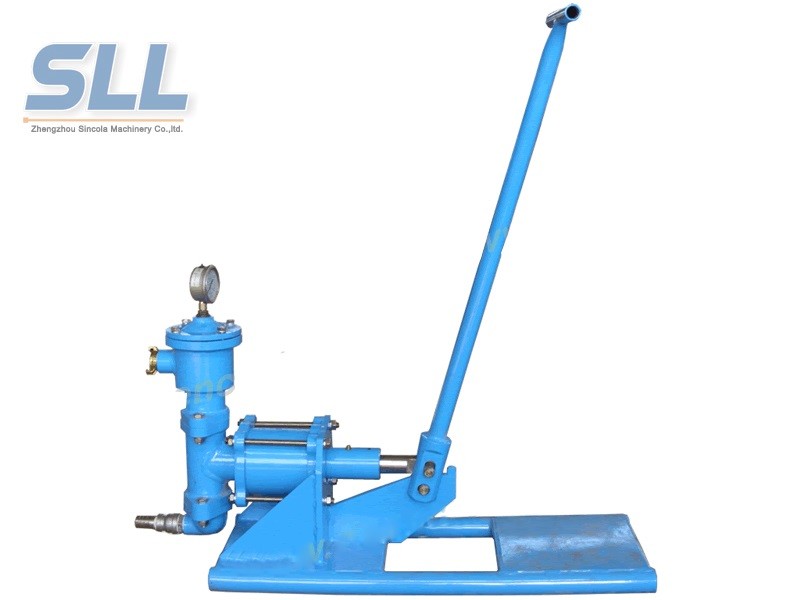 Small Hand Operated Grout Pumping Equipment , 0-8L/Min Cement Grouting ...