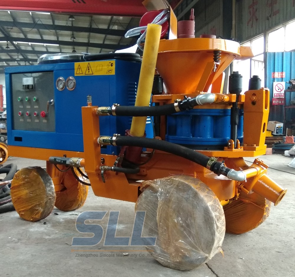 7-8m3/H Air Consumption Cement Spray Machine , Durable Wet Mix ...