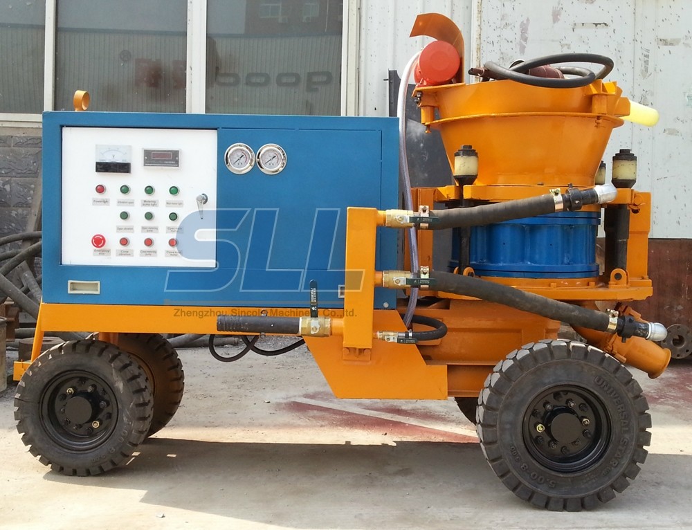 Additive Concrete Spraying Wet Shotcrete Machine SPZ3000 Evenly Spray