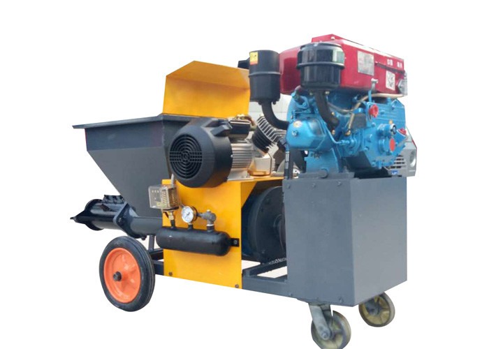 Automatic Spray Plaster Machine , Extreme Fast Cement Plaster Spray Machine