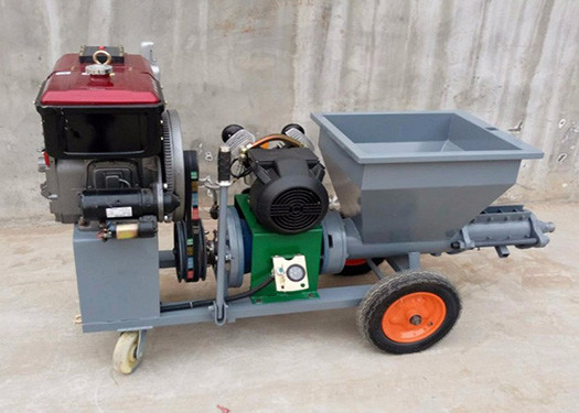 Automatic Spray Plaster Machine , Extreme Fast Cement Plaster Spray Machine